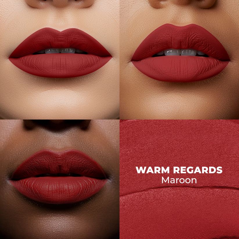 The Boss Statement Matte Lipstick - Warm Regards (Maroon) – LoveChild