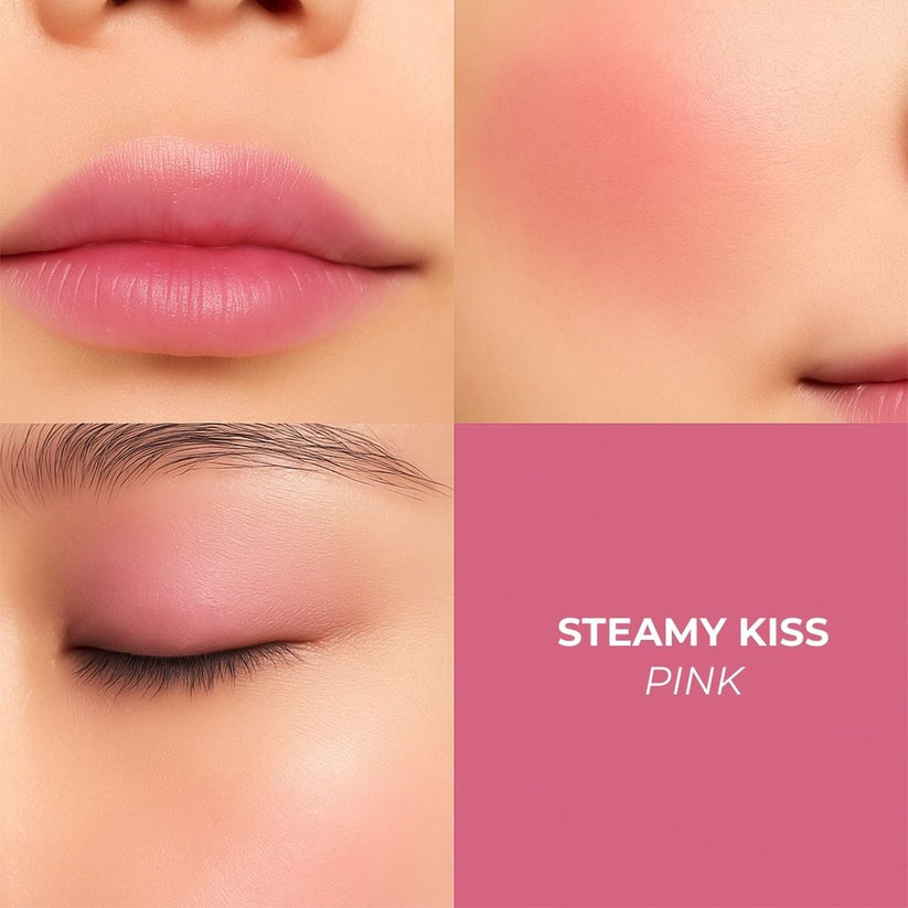 3-IN-1 Quench Tint - Steamy Kiss (Pink) Hydrating Tint For Lip, Cheek ...