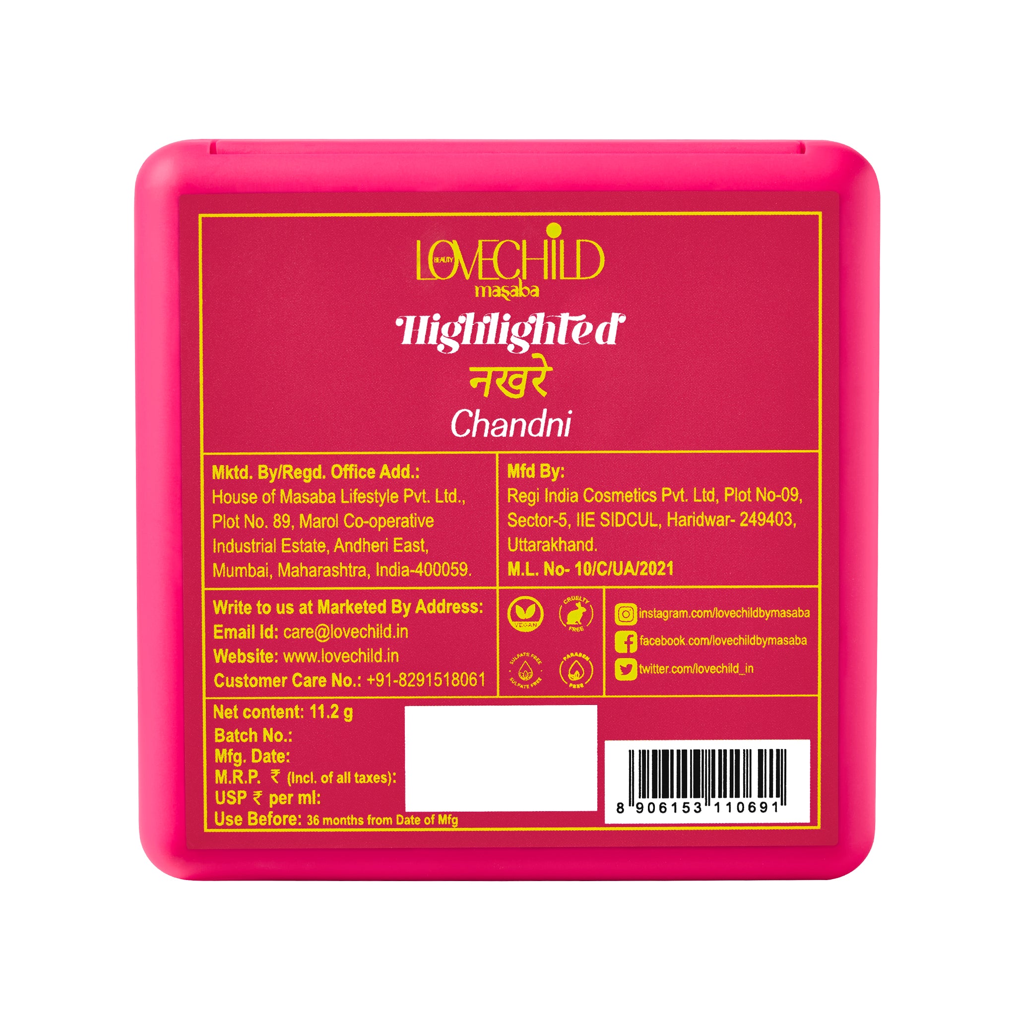 Buy Highlighter Palette At Best Price - Lovechild Masaba